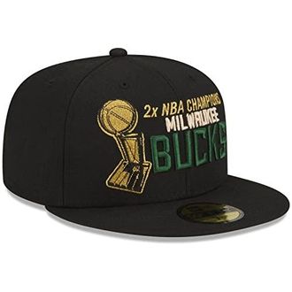 New Era 59Fifty Fitted Cap - NBA Champions Milwaukee Bucks