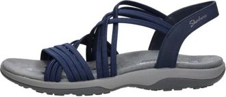 Skechers Femme, Chaussures, Bleu, Taille: 41 EU Reggae Slim - Sunnyside Flat Sandales