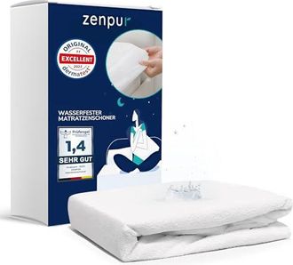 ZenPur Wasserdichter Matratzenschoner 140x200 cm - Waschbar - wasserdichte Matratzenauflage, Matratzenschutz und Inkontinenzunterlage - 1 Stück