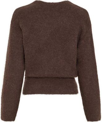 Moss Copenhagen Strickpullover MSCHBondie Hope V Pullover Hot Fudge
