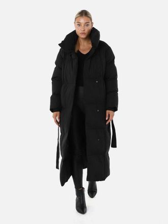 Copperose Winterjacke Oversize Winterparka Steppmantel Parka mit G&uuml;rtel Tailleng&uuml;rtel mit Knopfleiste kn&ouml;chellanger Mantel mit gro&szlig;em Kragen