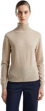 Benetton Maillot de Cyclisme M/L 1002d2348 Sweater, Beige 562, L Femme