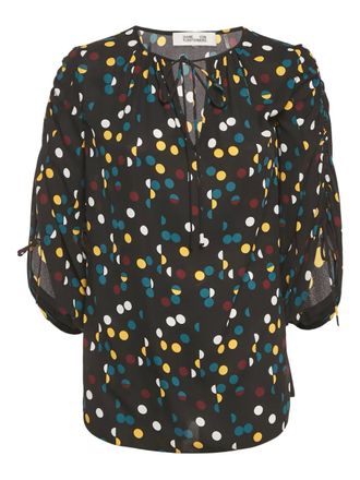 Diane Von F&uuml;rstenberg blouse &agrave; pois - Noir