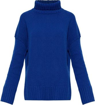 Zadig&Voltaire Woll-Rollkragenpullover Bleeza - - Knitwear - Damen - Blau - M