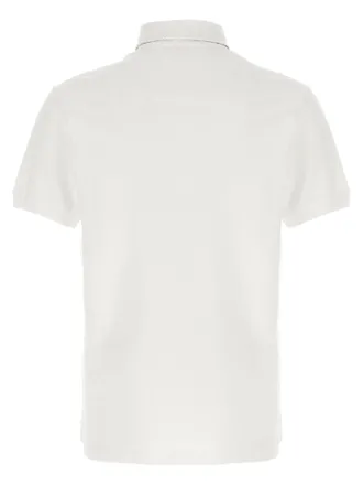 Etro Mens White Cotton Polo Shirt