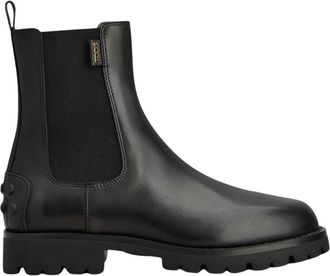 Tod's Chelsea-Stiefel aus Leder - - Shoes - Damen - Schwarzk - 38 EU