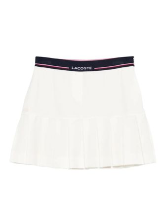 Lacoste pleated band skirt - Wei&szlig;