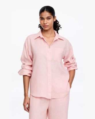 Arket Leinenhemd -Rosa