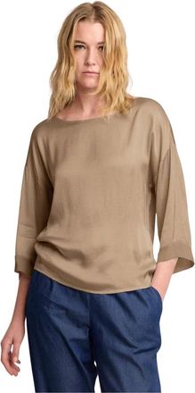 Kocca Femme, Blouses et Chemises, Beige, Taille: 42 FR Haut de f&ecirc;te &eacute;l&eacute;gant &agrave; manches longues