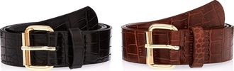 Trendyol Trendyol Damen Multi-colored Trendyol Multi colored 2 package buckled woman belt Multi Color, Multi Color, S EU