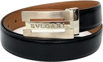 Bulgari Ceinture Vintage Pr&eacute;-poss&eacute;d&eacute;e - Homme - Pre-owned - Noir - Taille: ONE Size