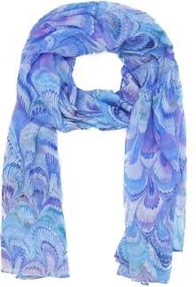 Queen Helena Foulard fantaisie &eacute;charpe l&eacute;g&egrave;re fine d&eacute;contract&eacute;e douce pour femme, Taille Unique