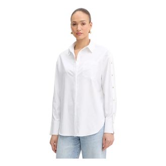 Fracomina Hemd Oversize aus Popeline - - Blouses & Shirts - Damen - Wei&szlig; - S