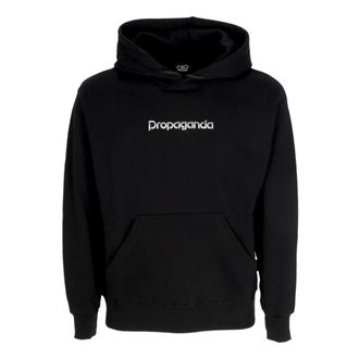 PROPAGANDA Schwarzer Apple Hoodie mit Logo-Druck - - Sweatshirts & Hoodies - Herren - Schwarzk - XS