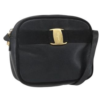 Ferragamo Pre-owned Leder-Umh&auml;ngetasche - - Pre-owned - Damen - Schwarzk - ONE SIZE