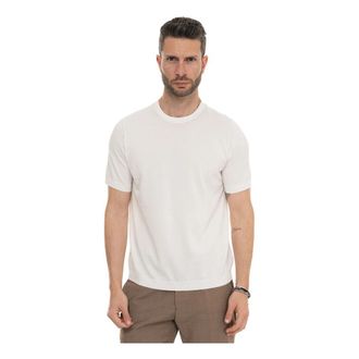 Hindustrie Vico-Cot/Silk Rundhalspullover - - Tops - Herren - Wei&szlig; - 3XL