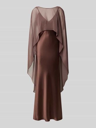 Swing Maxikleid aus Satin