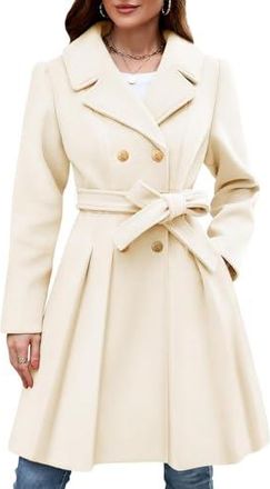 Generic Veste &agrave; capuche et manches longues avec fermeture &eacute;clair et doublure Sherpa pour femme pour lext&eacute;rieur d&eacute;contract&eacute;, blanc, XXL