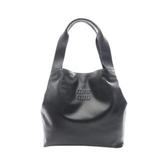 Miu Miu Sac cabas en cuir Pre-owned - Femme - Pre-owned - Noir - Taille: ONE Size