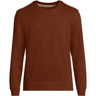 Lands End Rundhals-Sweatshirt SERIOUS SWEATS, Herren, Gr&ouml;&szlig;e:52-54 regular, Braun, Baumwoll-Mischung/Polyester-Mischung, by Lands End