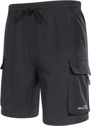 Santic Pantalon de VTT pour homme - Séchage rapide - Avec rembourrage 4D - Élastique - Pour sports de plein air - Pour lété, Noir, XXL