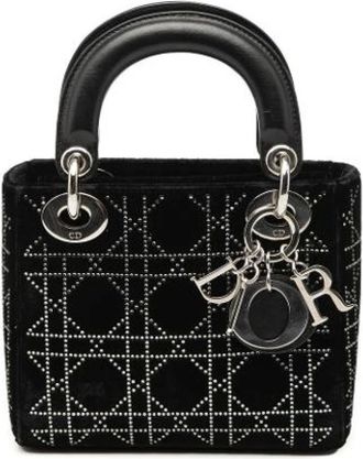 Dior Sac &agrave; main Lady Dior doccasion - Femme - Pre-owned - Noir - Taille: ONE Size
