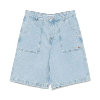 Maison Kitsun&eacute; Homme, Shorts, Bleu, Taille: W31 Shorts Bleu Clair