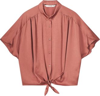 Summum Femme, Blouses et Chemises, Rose, Taille: 46 FR Blouse ample avec d&eacute;tail de