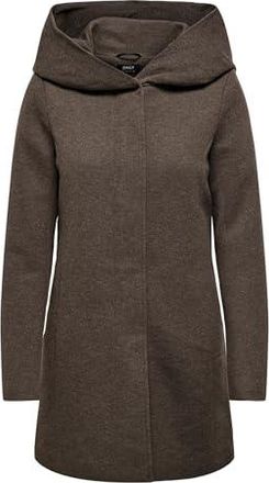 Only Femme Onlbase Faux Leather Skirt Otw Noos veste, Hot Fudge/Detail:melange, M EU