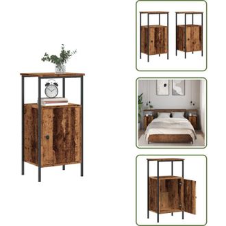 vidaXL The Living Store - vidaXL Nachttische 2 Stk. Altholz-Optik 41x31x80 cm Holzwerkstoff
