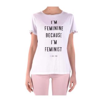 Pinko Stylisches T-Shirt - - Tops - Damen - Wei&szlig; - M