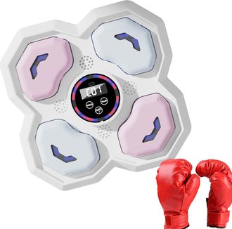 Generic Elektronische Box-Zielscheibe,Intelligentes Heimtrainingsger&auml;t,Wandmontierte Musik Punching Maschine - F&uuml;r Kinder Erwachsene Familie Freunde M&auml;nner Fr