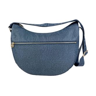 Borbonese Femme, Sacs, Bleu, Taille: ONE Size Luna Bag Middle