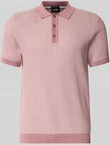 Joop Slim Fit Poloshirt mit Strukturmuster Modell Brianoro