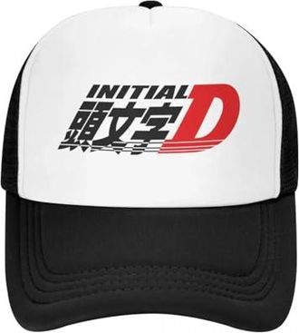 Generic Casquette Trucker personnalis&eacute;e Anime Initial D pour Hommes et Femmes Ajustable Unisexe Style Baseball id&eacute;ale Le Printemps Les Sports activit&eacute;s de Ple
