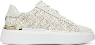 Tommy Hilfiger Sneakers Tommy Hilfiger Monogram Platform Snk FW0FW09155 Écru