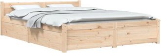 vidaXL Bett mit Schubladen 140x200 cm Vidaxl
