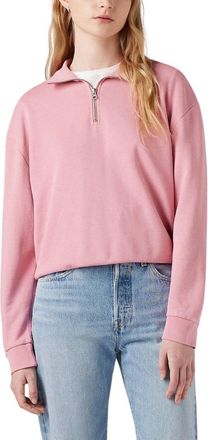 Levi's Damen Everyday 1/4 Zip Pullover Sweatshirt, Tameless Rose, XS