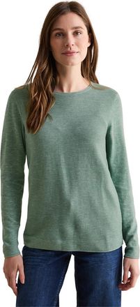 Cecil Damen B302977 Strukturshirt, Heather Sage Green Melange, XL EU