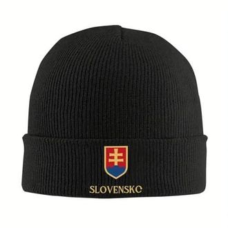 Generic Casquettes de Baseball pour Hommes Hommes, Casquettes Slovensko dor&eacute;es en Tricot Chaud Bonnet de Mode Bonnets Automne-Hiver Tuques dext&eacute;rieur pour Adu
