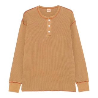 Gramicci Waffle Henley - - Knitwear - Herren - Braun - L