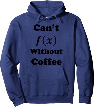 MathWare Lustiger Nerd kann ohne Kaffee Nicht (x) ohne Kaffee Mathelehrer Schwarz Pullover Hoodie