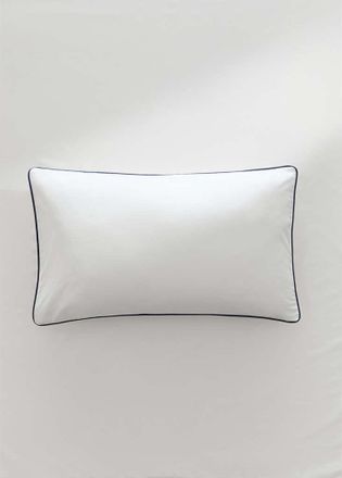 Mango Taie doreiller berceau percale de coton r&eacute;versible liser&eacute; en contraste 30 x 50 cm bleu ciel - Home - 30x50cm - MANGO HOME