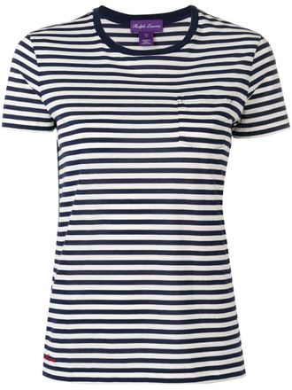 Ralph Lauren Collection t-shirt à rayures - Bleu