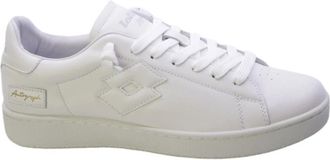 Lotto Homme, Chaussures, Blanc, Taille: 46 EU Baskets basses en cuir blanc