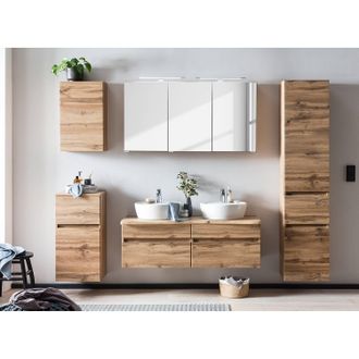 Casa home24 Hängeschrank 40 x 64 x 20cm Braun/Wotaneiche Dekor