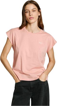Pepe Jeans London Blooma T-Shirt für Damen, Rosa (verwaschenes Rosa), XS
