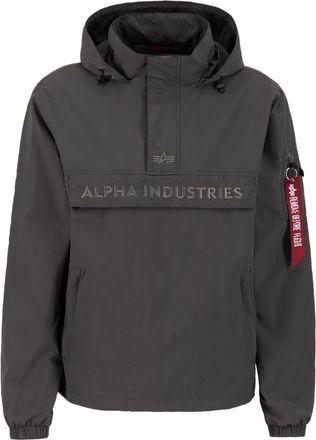 Alpha Industries Anorak Embroidery Logo Anorak für Herren Greyblack