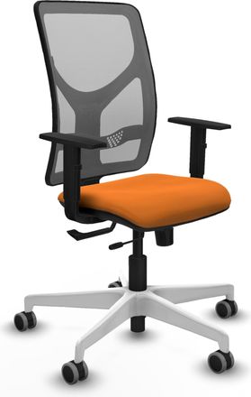 Piqueras y Crespo B&uuml;rostuhl mit 1D-Armlehnen, h&ouml;henverstellbare Lendenwirbelst&uuml;tze, ausgestattet mit Synchron/Traslack und Schneideschaum, mit Rollen von 65 mm, Parkett