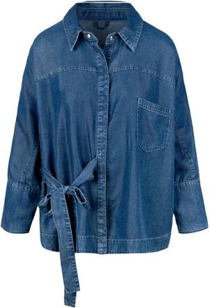 H&eacute;st H&eacute;st, Femme, Blouses et Chemises, Bleu, Taille: 38 FR Denim Chemises